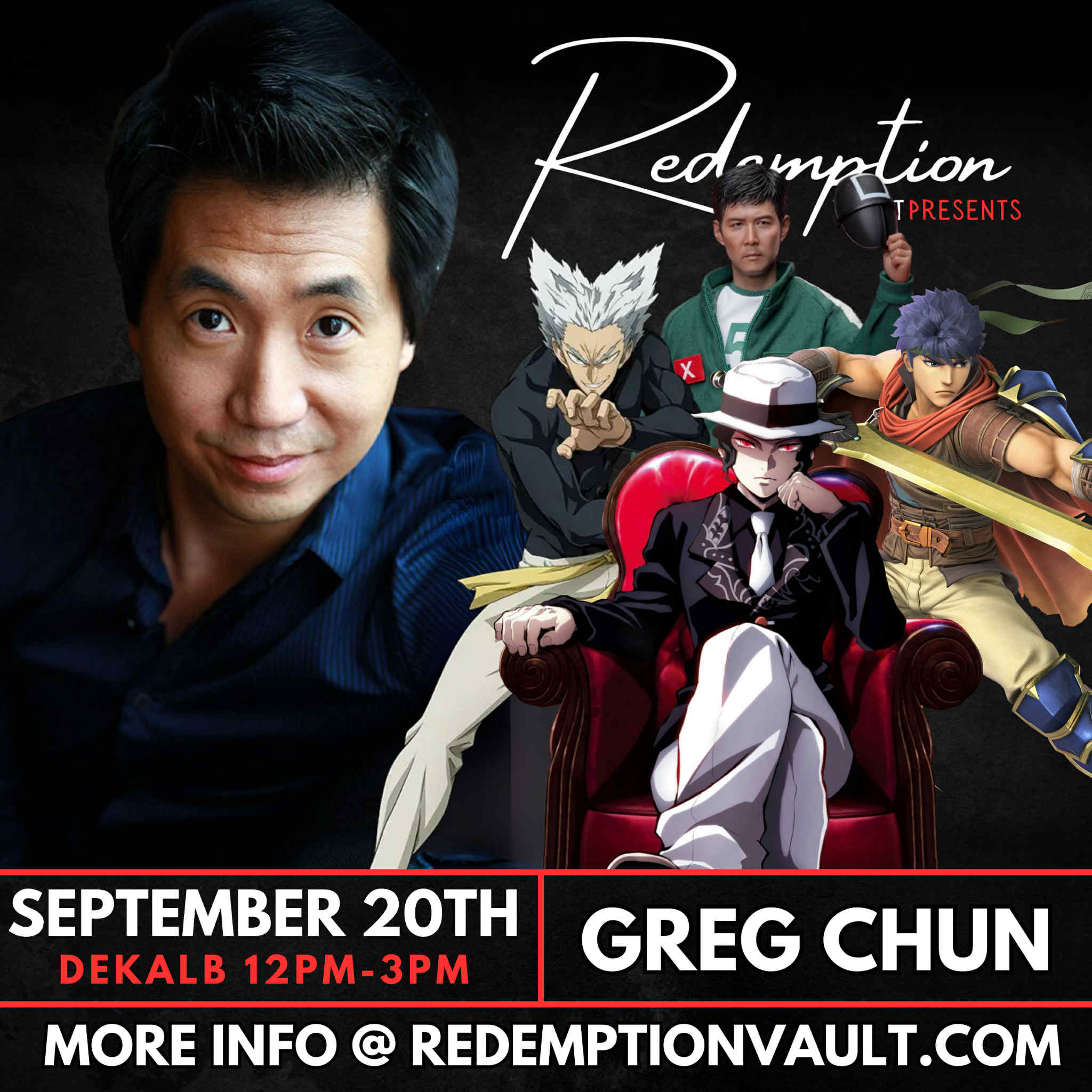 (Dekalb, IL) Greg Chun - Signing & Photo Op Event